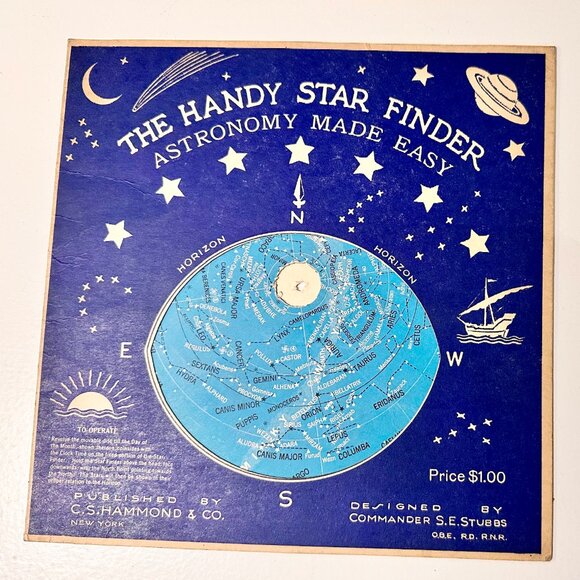 Vintage | Art | Vintage The Handy Star Finder Astronomy Made Easy 941 ...
